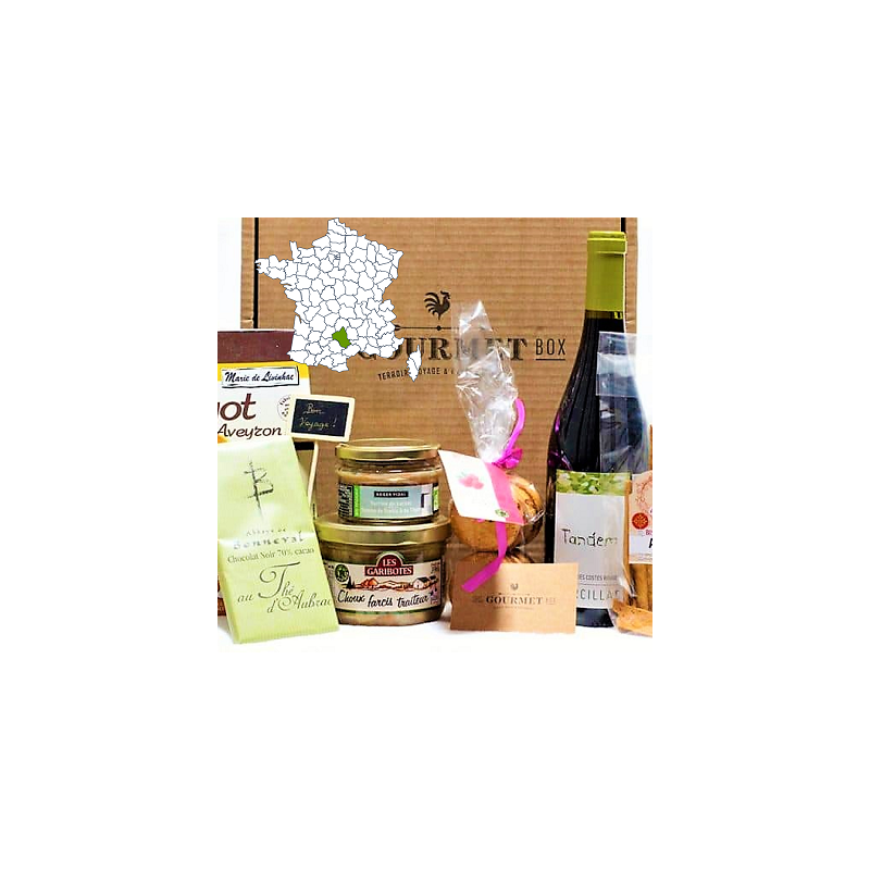 A delightful French food and wine gift box from the French Aveyron region