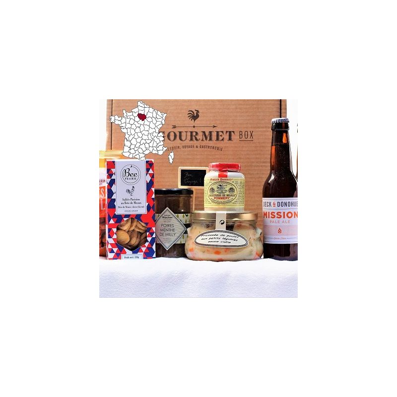 A delightful French food and wine gift box from the Paris region